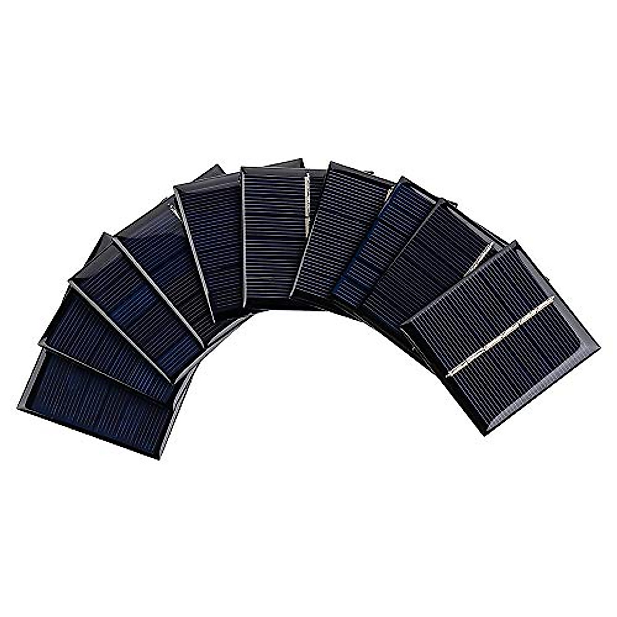 SUNYIMA 10Pcs 3V 120mA Micro Solar Panels Cells DIY Solar Epoxy Plate Electric Toy Materials Photovoltaic Cells Charger 60mmx55mm/2.36"x2.16"