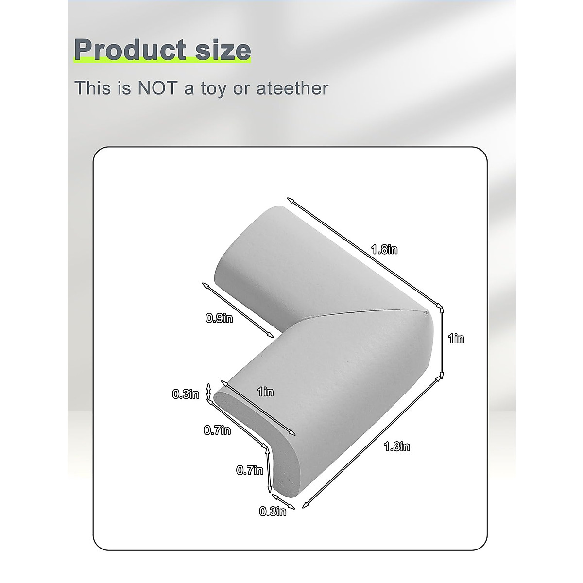 Arinbeb Foam Corner Protector Edge and Corner Guard, with 19 feet Length Foam Safety Bumpers, Baby Proofing Safety Table Corner Protectors - White