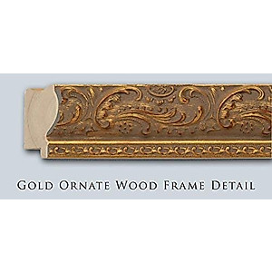 ArtDirect Hine, Lewis Wickes 20x23 Gold Ornate Framed Art Print with Double Matting Titled: Michael Mero Bootblack Twelve Years of Age Working One Year of Own Volution