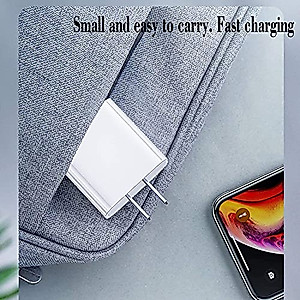 [3-Pack] USB C Fast Wall Charger Block, 20W Dual Port QC+PD 3.0 Power Adapter, Fast Charging Plug Box Brick Cube for iPhone11/12/13/14/Pro Max, XS/XR/X, iPad Pro, AirPods Pro, Samsung Galaxy and More