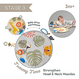 Taf Toys Savannah 360° Activity Gym with Music & Light & 20 Playful Activities, Thickly Padded with Soft Mat and a Unique “Crinkle Toy” for a Variety of Body Positioning for Newborn and Up