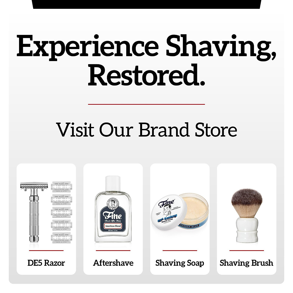 Fine Shaving Brush, Angel Hair Fibers, Cruelty-Free Shaving Cream Brush for Men, Gently Exfoliates The Skin, 100% Solid Resin Handle, 24mm Knot with 56mm Loft (White)