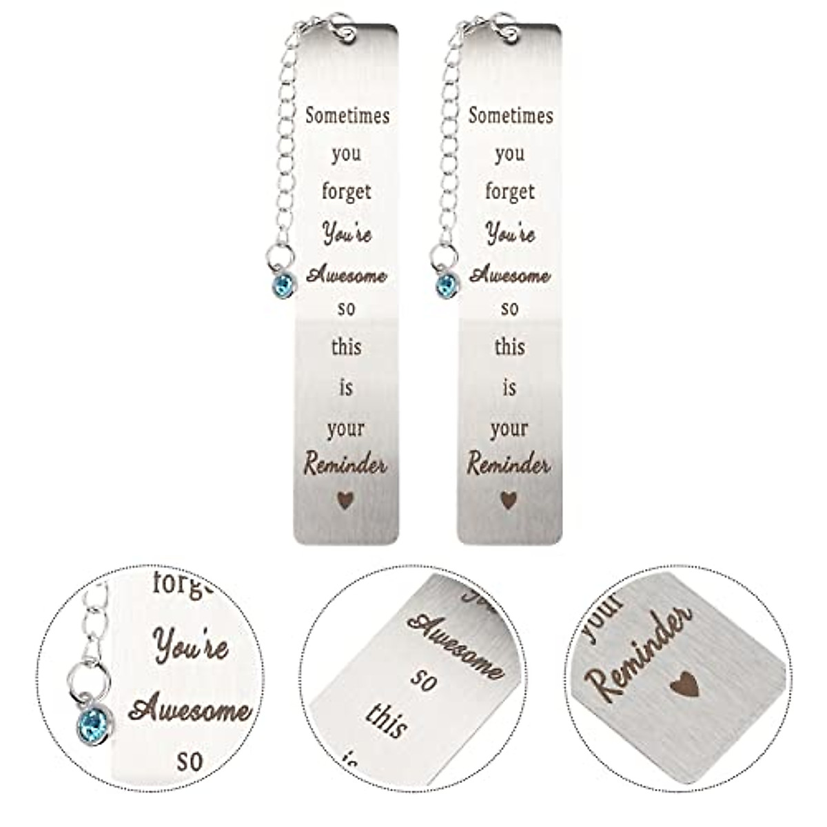 Didiseaon 2pcs Exquisite Student Bookmark Commemorate Bookmark Book Marking Tools