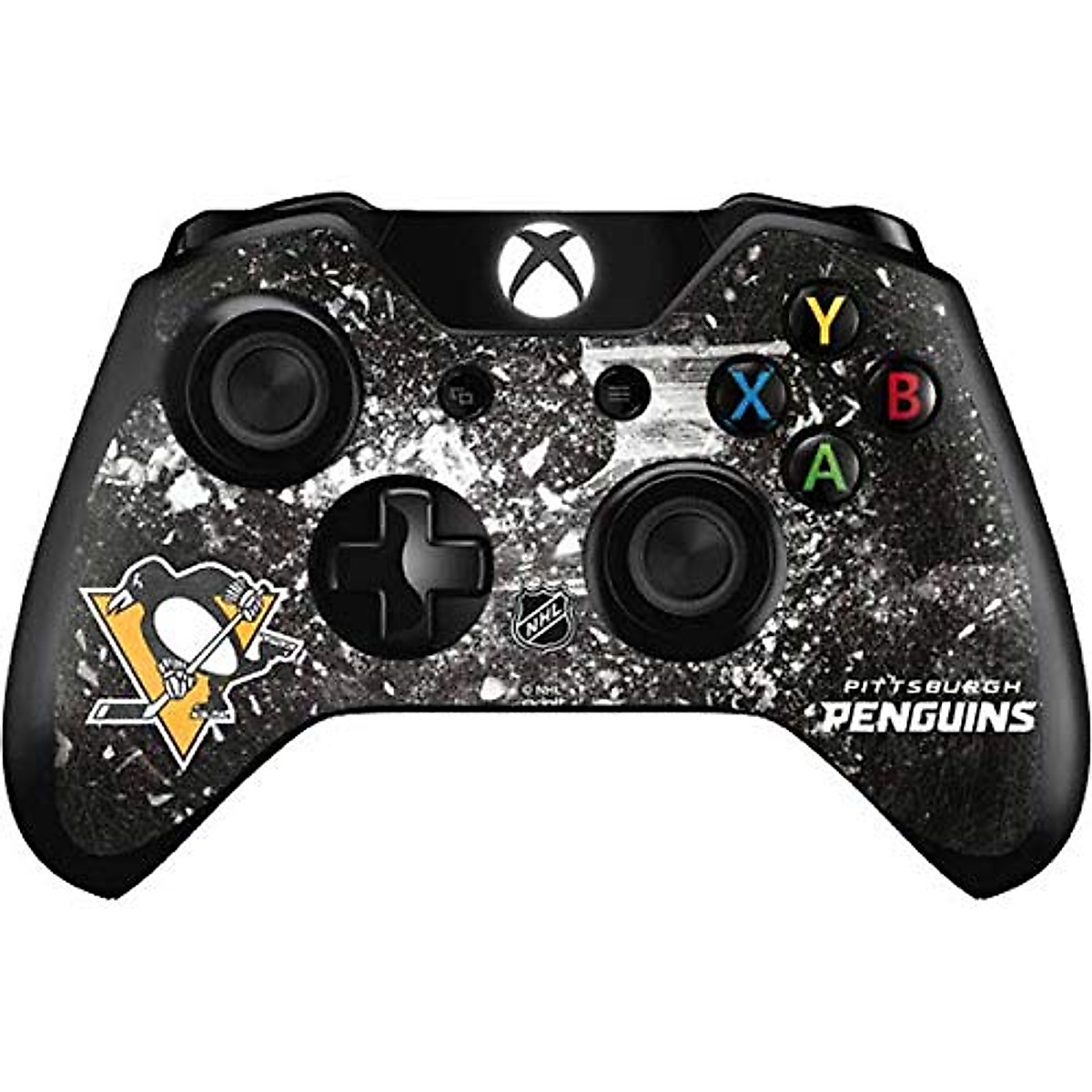 Skinit Decal Gaming Skin compatible with Xbox One Controller - Officially Licensed NHL Pittsburgh Penguins Frozen Design