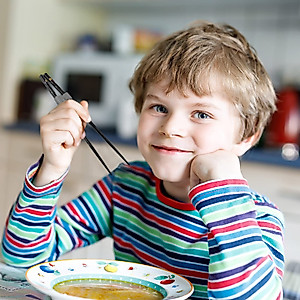 10 Pieces Chopstick Helper Training Chopsticks Connector Reusable Plastic Training Chopstick Helper for Adults, Beginner, Trainer or Learner