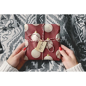 Cute Volleyball Gift Wrap Thick Wrapping Paper V-ball Christmas Ornament Holiday Party Decoration (6 foot x 30 inch roll)