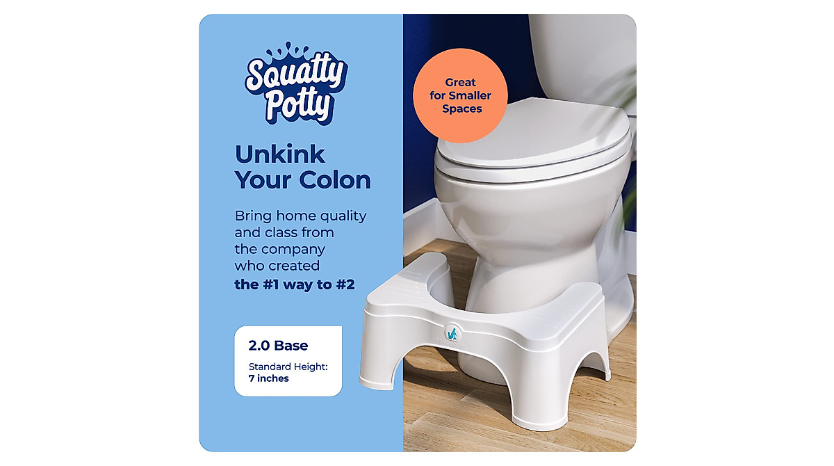Squatty Potty Original 7" Stool - Healthier Bathroom Habits