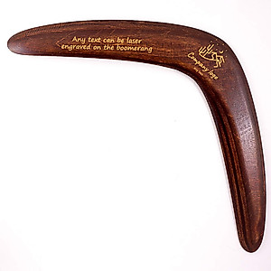 Premium Wooden Boomerang "Dark Brown Cedar" | Custom engraved | Personalized wooden gifts | 100% returns! | Made of wood | Premium gift