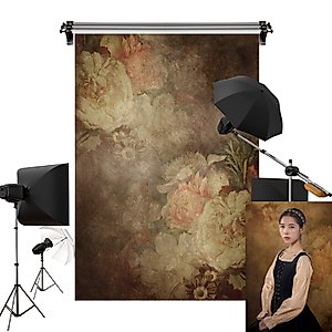 Kate 5x7ft/1.5x2.2m Abstract Brown Textured Photography Backdrops Flower Professional Photography Photo Studio Props