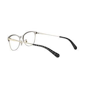 Coach HC5111 Prescription Eyewear Frames, Black/Light Gold/Demo Lens, 53 mm
