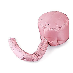 Pink Salon Barber Soft Quick Hair Blow Dryer Bonnet Hood Hat Attachment Portable