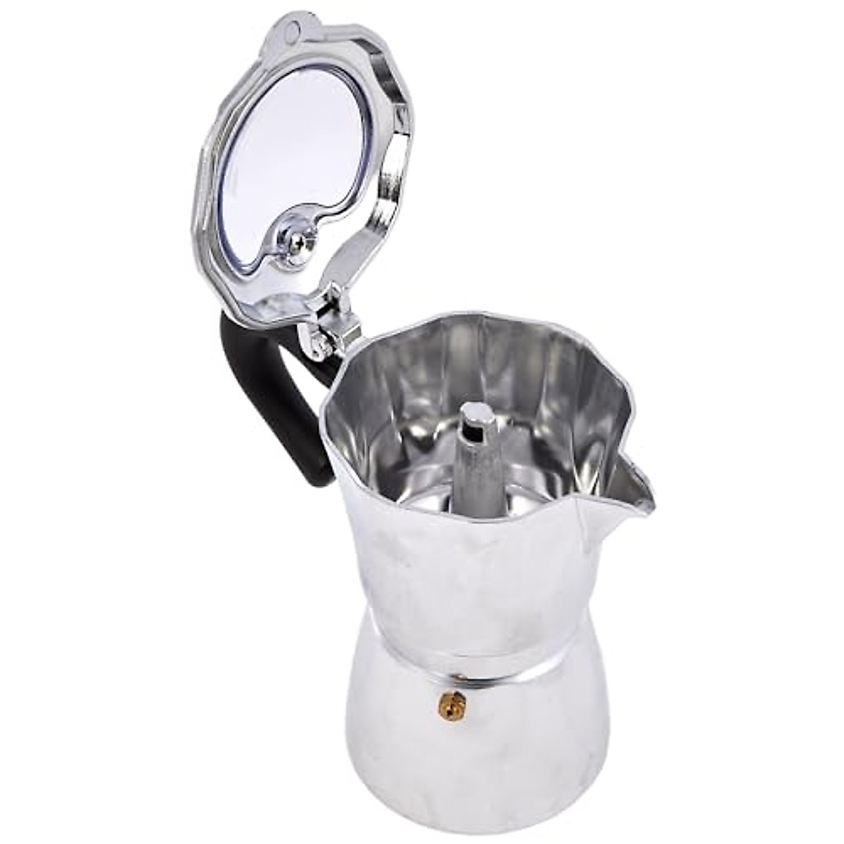 KitchenCraft World of Flavours Stovetop Espresso Maker, Metal, 6 Cup (300 ml)