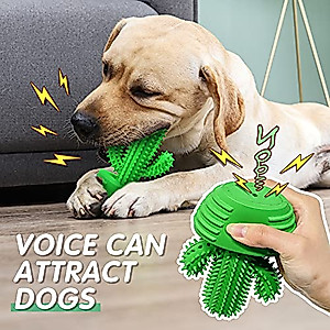 Dog Chew Toys Dog Toothbrush Stick Teeth Cleaning Brush Dental for Medium Large Dog, Puppy Christmas,Easter Birthday Gifts, Outdoor Dog Squeaky Toys for Aggressive Chewers Tough Toys Interactive