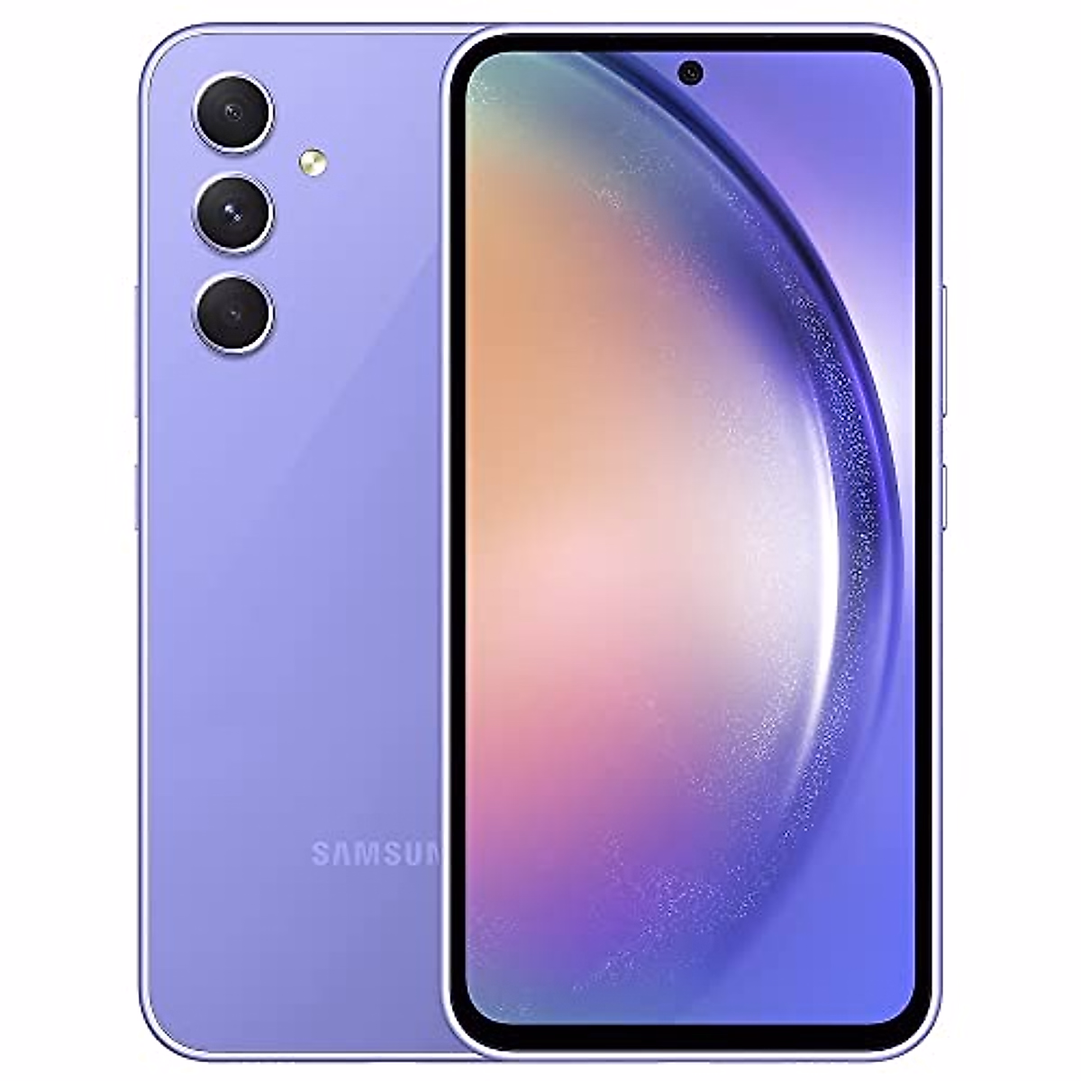 SAMSUNG Galaxy A54 5G + 4G LTE (128GB + 6GB) Unlocked Worldwide Dual Sim (Only T-Mobile/Mint/Metro USA Market) 6.4" 120Hz 50MP Triple Cam + (25W Wall Charger) (Awesome Violet (SM-A546M))