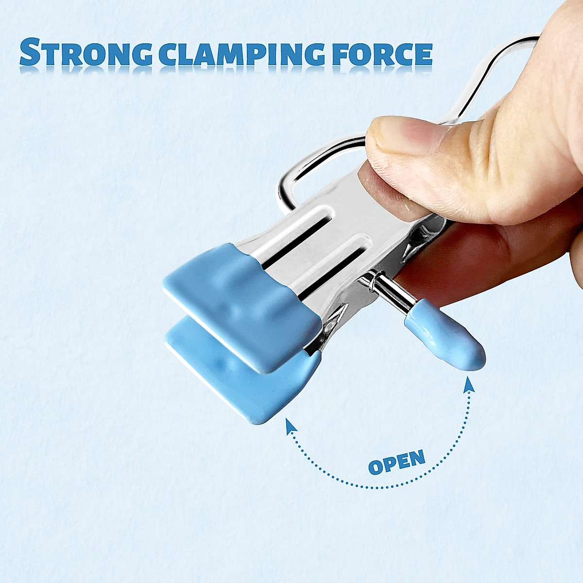 40 Pack Legging Organizer for Closet, Pants Hangers Space Saving, 360°Rotating Hangers for Yoga T-Shirts, Tights Gym Clothes, Portable Stainless Steel Single Clips with Rubber Coated for Travel