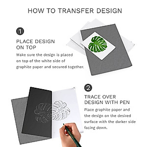 MyArtscape Graphite Transfer Paper - 9" x 13" - 25 Sheets - Waxed Carbon Paper for Tracing (Black)
