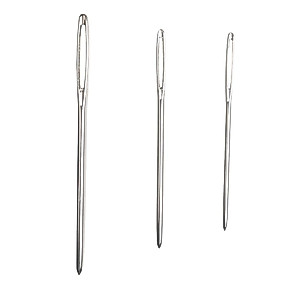 Hekisn Large-Eye Blunt Needles, Stainless Steel Yarn Knitting Needles, Sewing Needles, Crafting Knitting Weaving Stringing Needles,Perfect for Finishing Off Crochet Projects (9 Pieces)