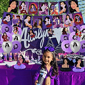 35 Pieces Singer Party Decoration, Include Singer Birthday Banner Honeycomb Centerpieces Cake Topper Singer Party Latex Balloons for Birthday Baby Shower Party Supplies