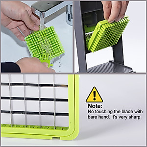 Vegetable Chopper, Veggie Chopper with Container, Cutter, Dicer, Slicer,12 In 1 Multifunctional Slicer for Fruits and Vegetables Onion Chopper Food Chopper