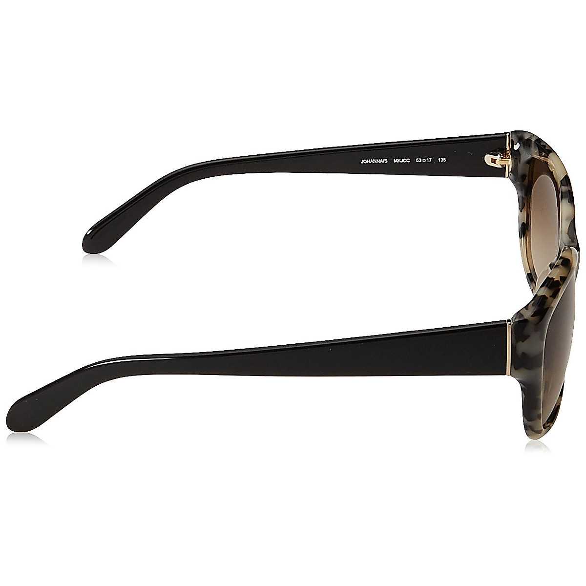 Kate Spade New York Women's Johanna Rectangular Sunglasses, Havana Black, 27 mm