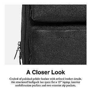 COACH Men's Gotham Backpack, Black, Standard
