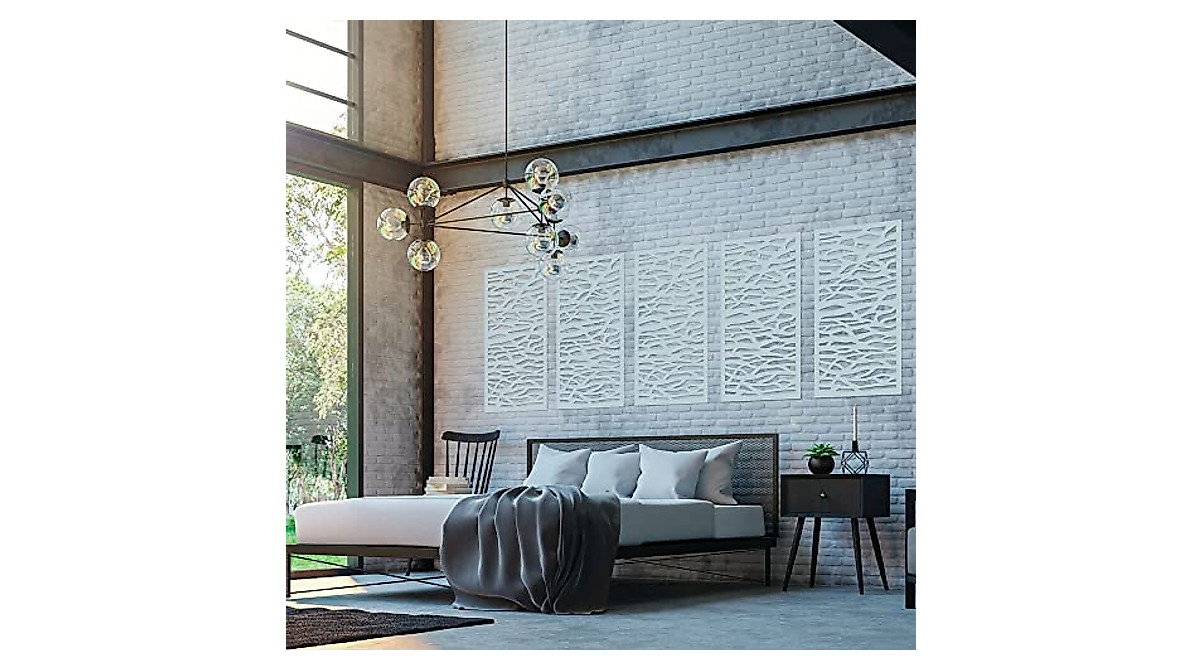 Barrette Outdoor Living Decorative Screen Panel White | Durable & Easy ...