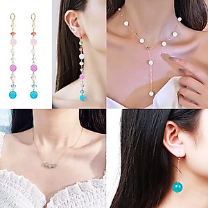 1000Pcs 8mm Glass Beads for Jewelry Making kit with Rondelle Spacer Beads, 24 Color Crystal Beads for Bracelet Making Round Glass Beads Gemstone Beads Bracelet Beads Bulk for DIY Earrings Necklaces