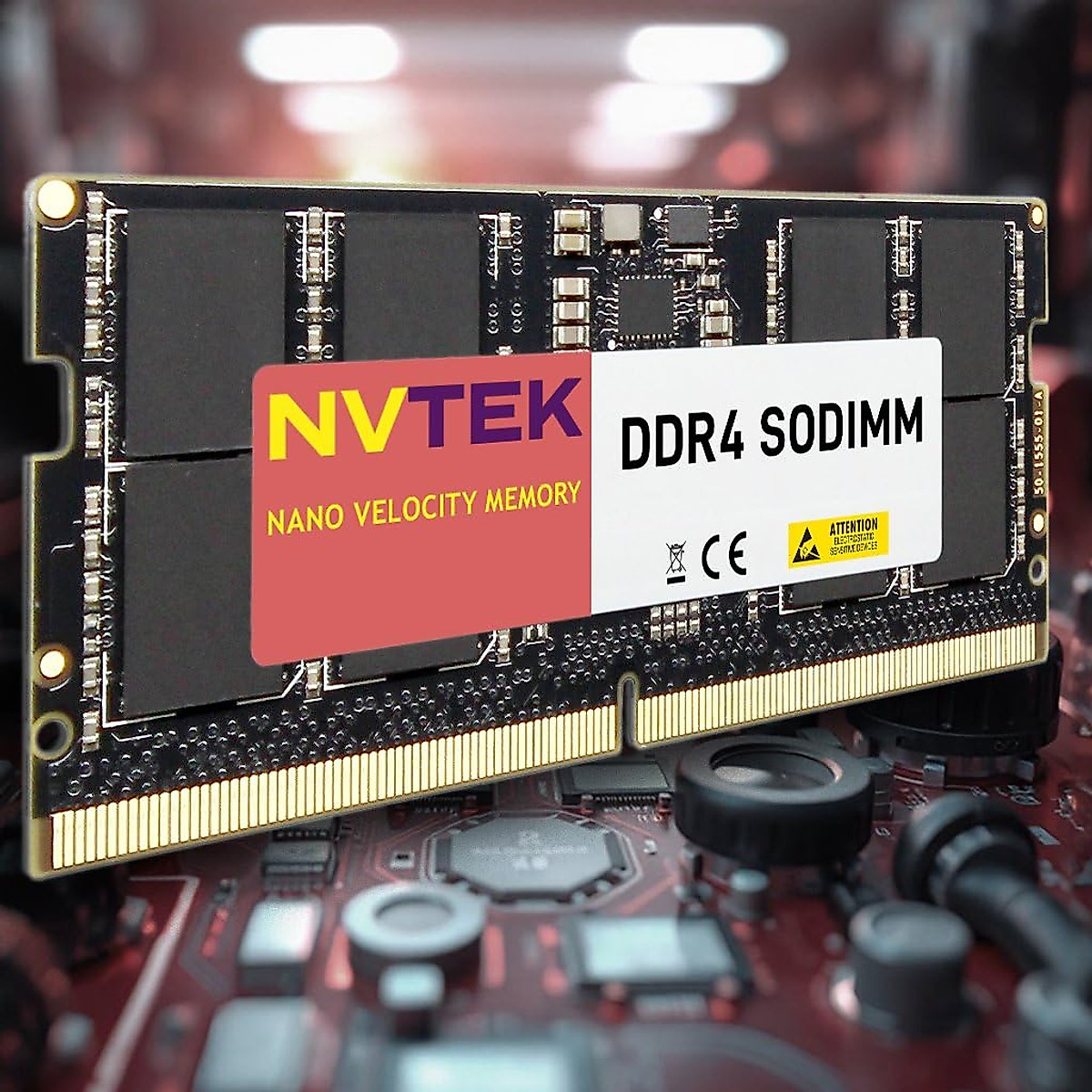 NVTEK 16GB (1X16GB) DDR4 2666MHZ PC4-21300 SODIMM 2Rx8 1.2V CL19 260-PIN Non-ECC Laptop PC Computer Memory