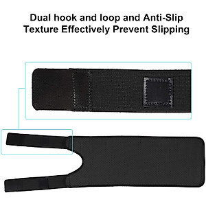 supregear Thigh Brace Support, Adjustable Hamstring Quad Wrap, Neoprene Thigh Compression Sleeve for Pulled Groin Muscle, Sprains, Quadricep, Tendinitis and Injury Strain Recovery, Women Men, Black