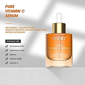 Vitamin C Serum for Face, VC Facial Serum with Retinol and Hyaluronic Acid, Glow Serum Removes Dark Spot Acne, Anti-aging Oxidant Serums for Woman 30ml