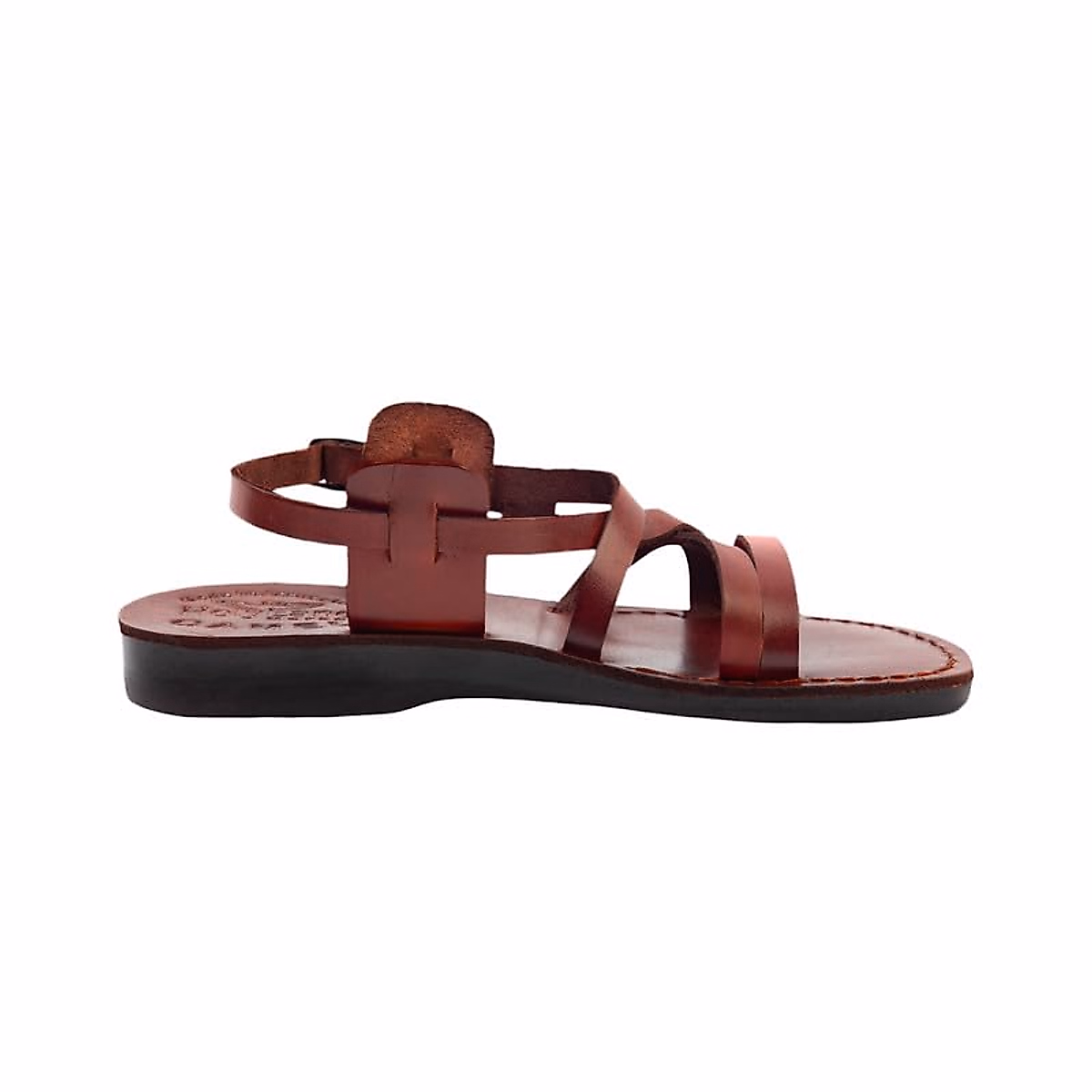 Holy Land Market Unisex Adults/Children Genuine Leather Biblical Sandals/Flip Flops/Slides/Slippers (Jesus - Yashua) Yashua Style II