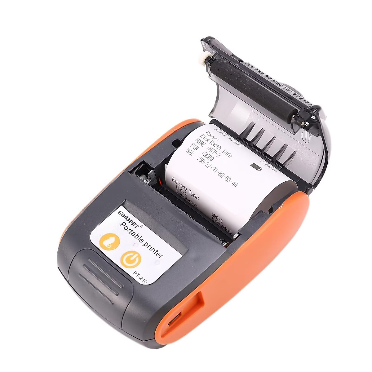 with Driver U Disk Thermal Printer Bluetooth Receipt Bill Wireless Portable Mini 58MM pos Printer 2 inch Android iOS Win MAC Pocket Ticket pos Printer for Restaurant Sales Retail 90mm/s Speed