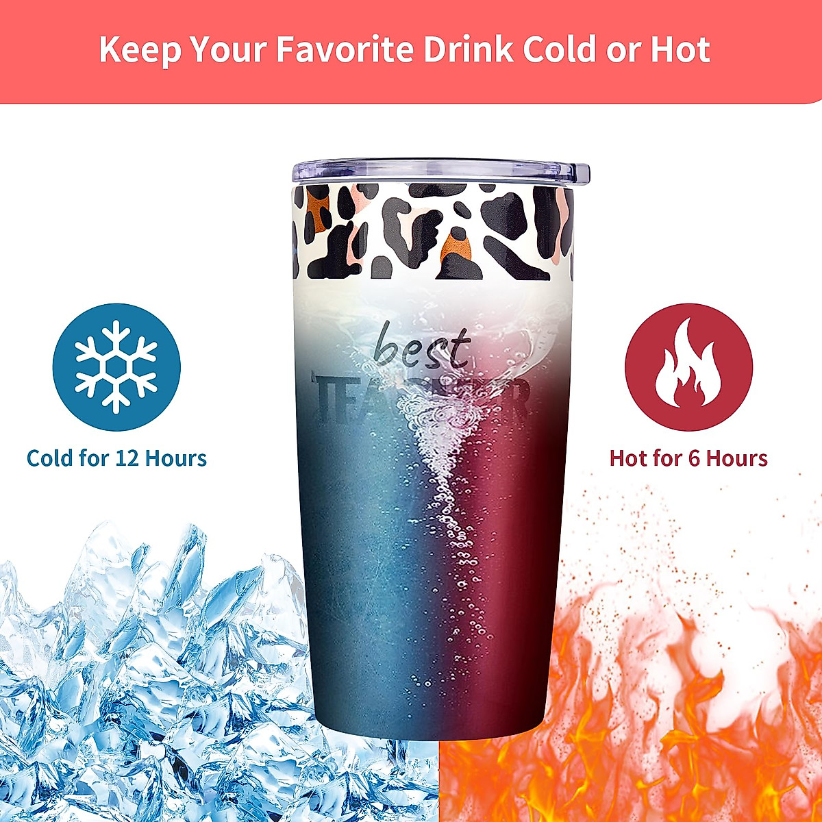 ONEHAUS Teacher Appreciation Gifts - Best 20 Oz Tumbler Teacher Gifts Ideas for Women Men- Cute Thank You Gifts for Daycare Preschool Teacher Appreciation Week