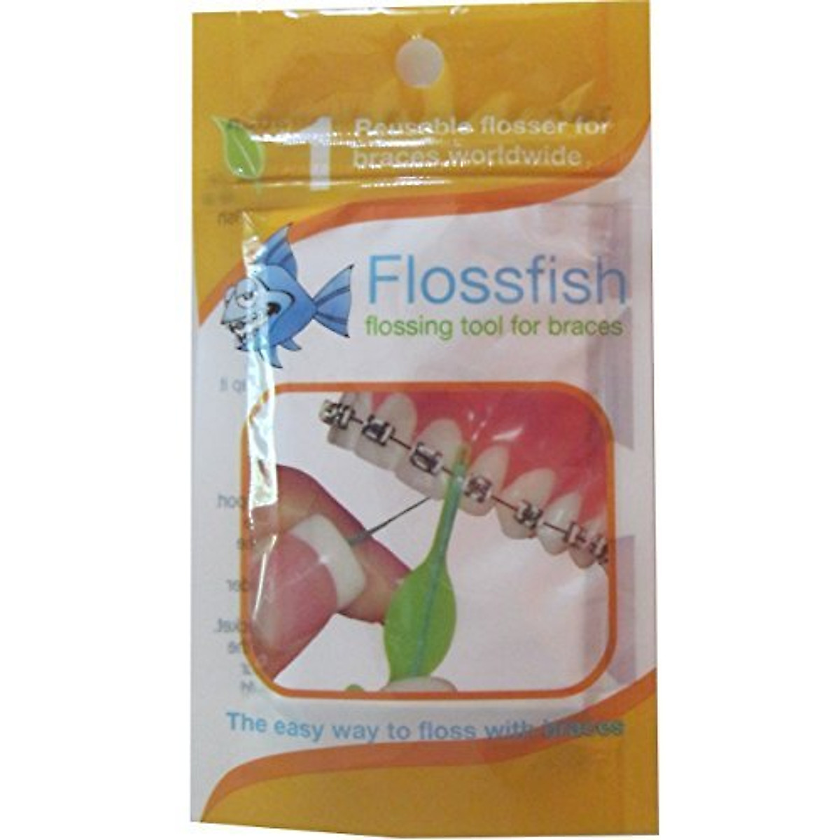 FlossFish - Reusable Orthodontic flossers 5 Mixed Colors