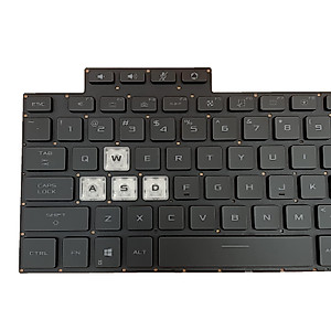 Siakoocty Laptop Replacement US Layout Colorful Backlight Keyboard for ASUS TUF Dash F15 Air FX516P FX516 FA516 6051B1444801