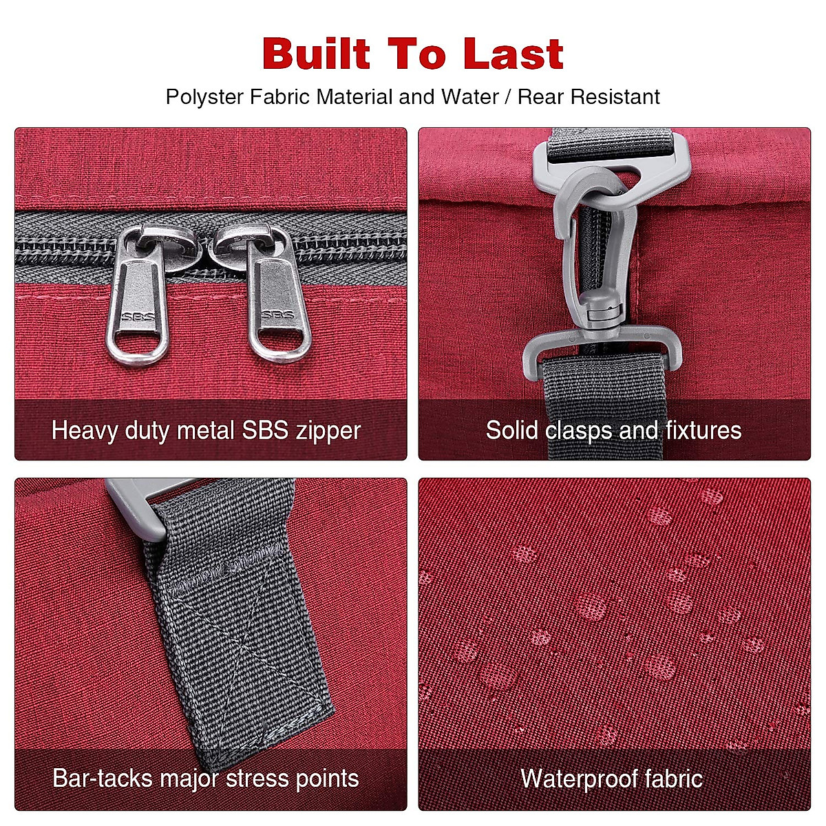 Canway 85L Travel Duffel Bag, Foldable Weekender Bag with Shoes Compartment for Men Women Water-proof & Tear Resistant