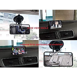 Rear View Mirror for Backseat Interior Car Suction Cup Windshield Mirror Strong Sucker Flat Rear View Mirror for Baby Infant Child New