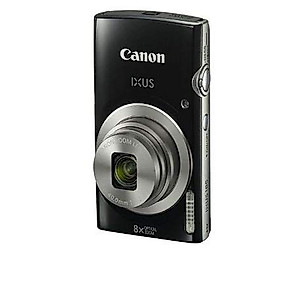 Canon IXUS 185/Elph 180 Black Digital Compact Camera (Renewed)