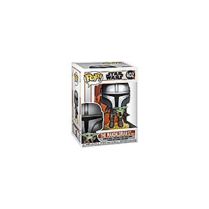 Funko Pop! Star Wars: The Mandalorian - Mandalorian Flying with The Child Grey