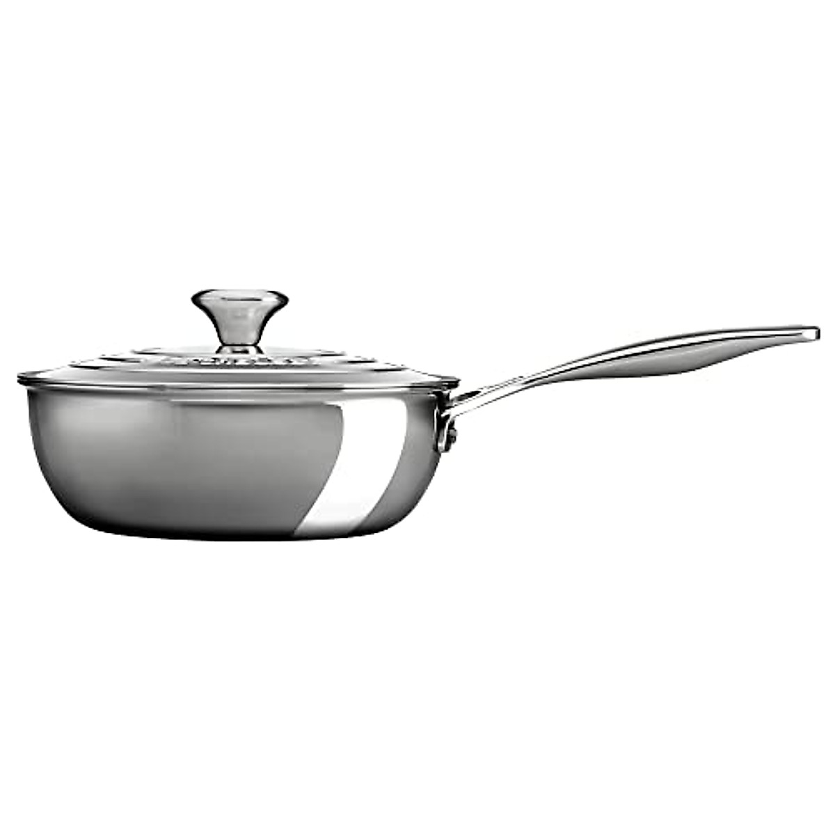 Le Creuset Tri-Ply Stainless Steel 2 Quart Saucier Pan