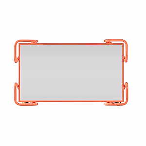 Linon Gina Coral Mid-Century Bar Cart with Mirrored Shelves and Locking Wheels