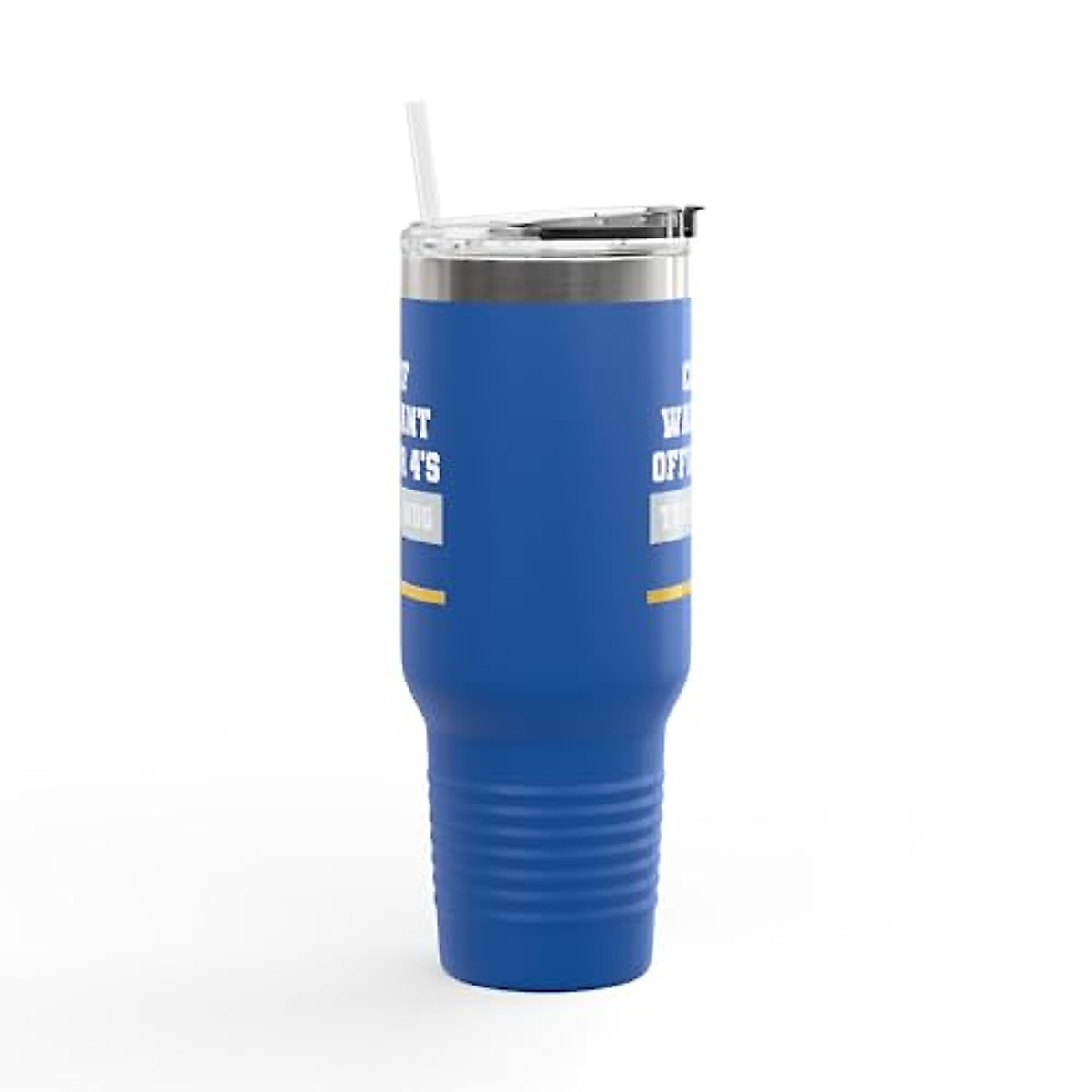 Chief Warrant Officer 4's Travel Mug: Insulated Stainless Steel Tumbler with Handle and Straw, Military Gift (40oz)