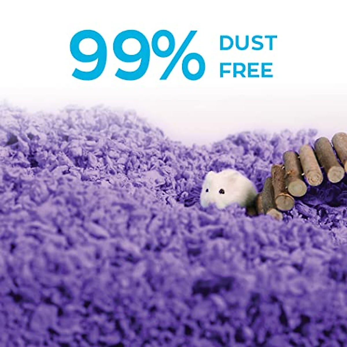 carefresh 99% Dust-Free Purple Natural Paper Small Pet Bedding with Odor Control, 23 L