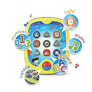 Boxiki kids Smart Pad Educational Toys for Babies and Children - Preschool Learning Toddler Tablet Toy for Infants. Learn ABC, Numbers & Play Games.Learning Toys for 3,4,5 Years Old Boys & Girls