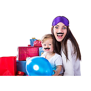 Chochkees Mustache Set, Pretend Play, Dress-Up Costume (6-Pack (Total of 18))