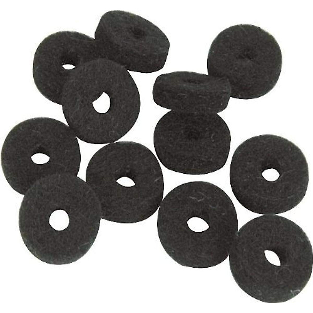 Fender Black Strap Button Felt Washers & Strap Blocks (2 Pair)