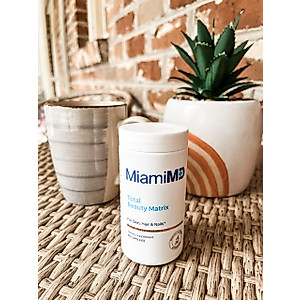 MiamiMD Total Beauty Matrix Collagen Supplements for Women - Collagen Capsules with Vitamin C for Hair, Skin and Nails - Cruelty Free - 60 Capsules