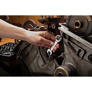 GEARWRENCH 14 Pc. 12 Point Stubby Ratcheting SAE/Metric Combination Wrench Set - 85206