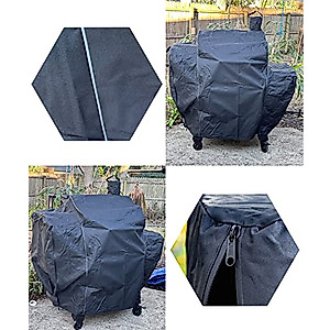 ZJYWSCH Grill Cover for Pit Boss Platinum Laredo 1000 Wood Pellet Grill and Smoker Outdoor Waterproof Pit Boss Laredo 1000 Grill Cover PB1000PL 600D Heavy Duty