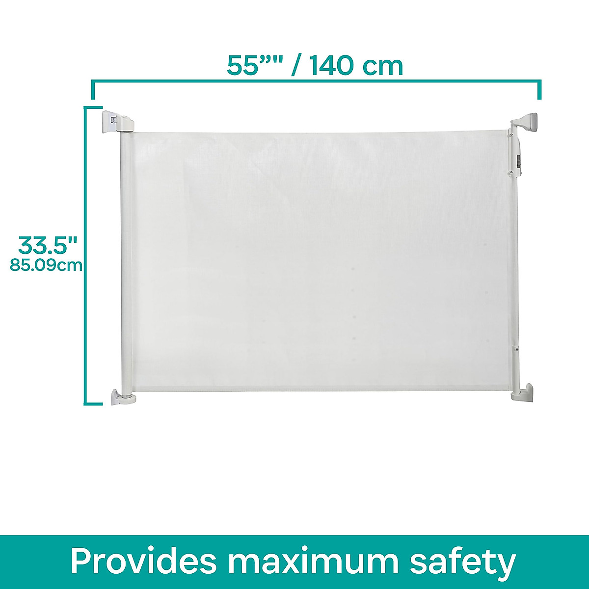 Kidco Retractable Safeway Gate - Retractable Gate with Durable Mesh for Child Protection